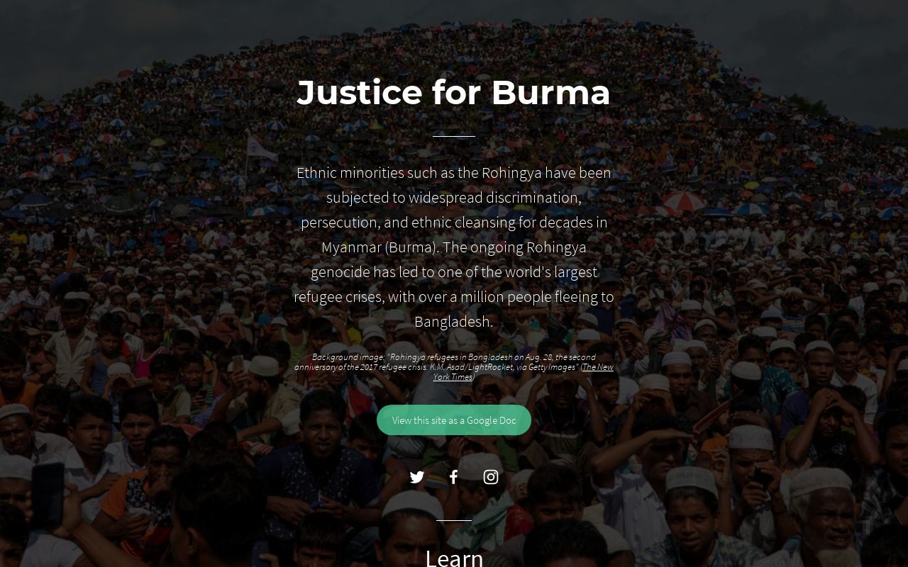 Justice for Burma